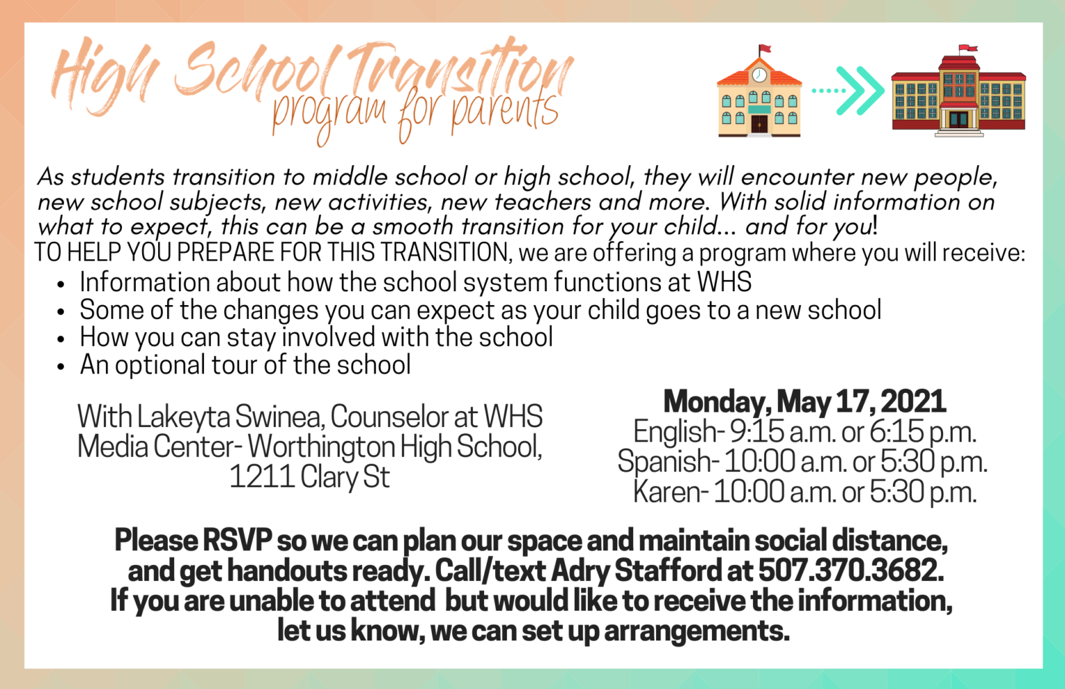 High School Transition Program for Parents – Independent School ...