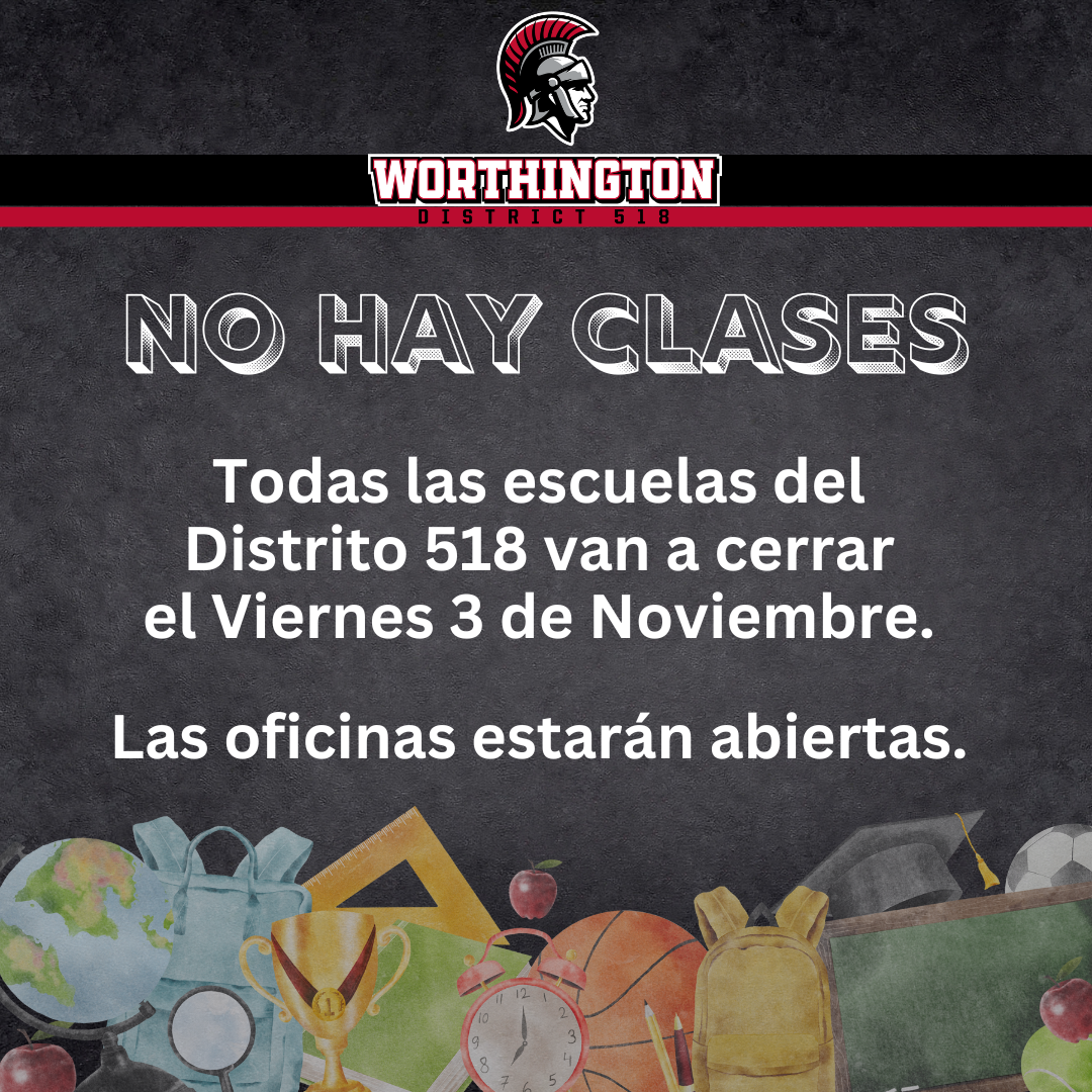 No School Friday, November 3 - Independent School District 518
