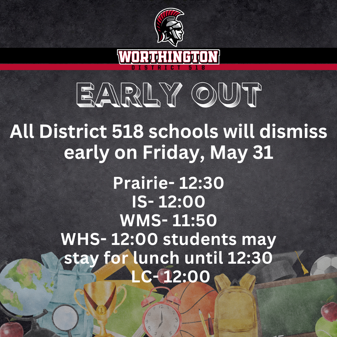 Early Out Friday, May 31 – Independent School District 518
